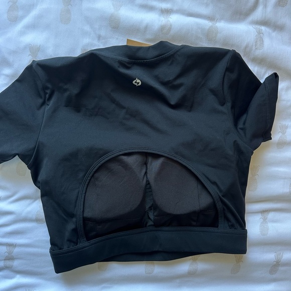 POPFLEX | Tops | Popflex Crop Top Bra Size Small In Black Color | Poshmark